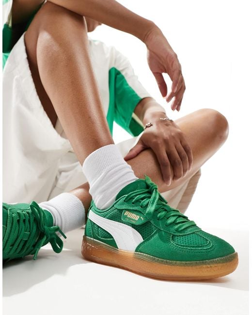 PUMA Palermo Vintage Moda Sneakers in Green | Lyst