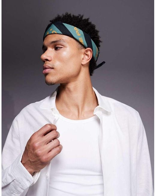 ASOS Paraiso Cotton Headscarf in Grey for Men | Lyst UK