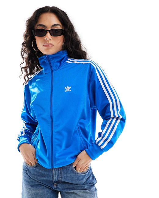 adidas Originals Adicolor Classics Loose Firebird Track Top in Blue | Lyst UK