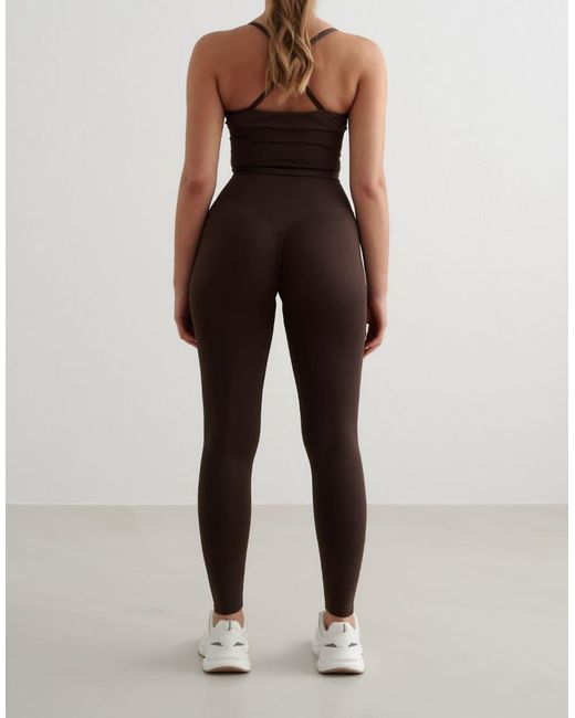 Aim'n Chocolate Shape Seamless Tights in Brown | Lyst UK