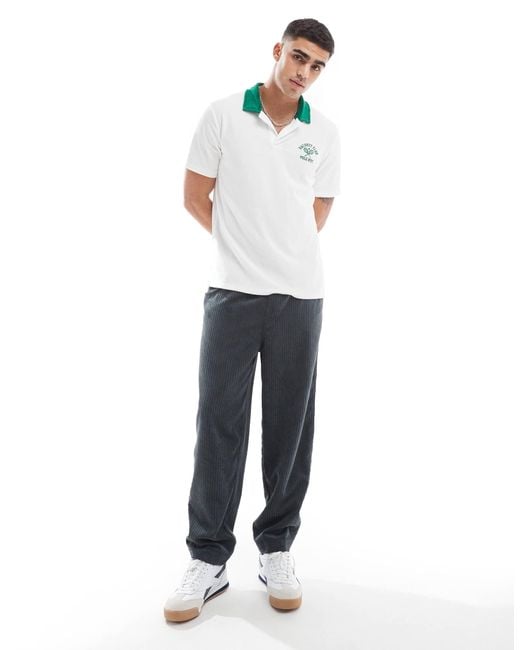 Polo Ralph Lauren Run Club P-wing Logo Cotton Terry Polo in White for ...