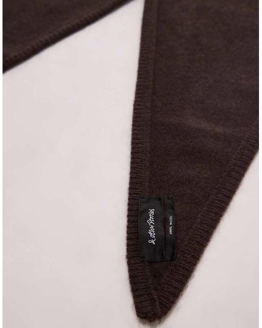 & Other Stories Wool Triangle Scarf in Brown | Lyst UK