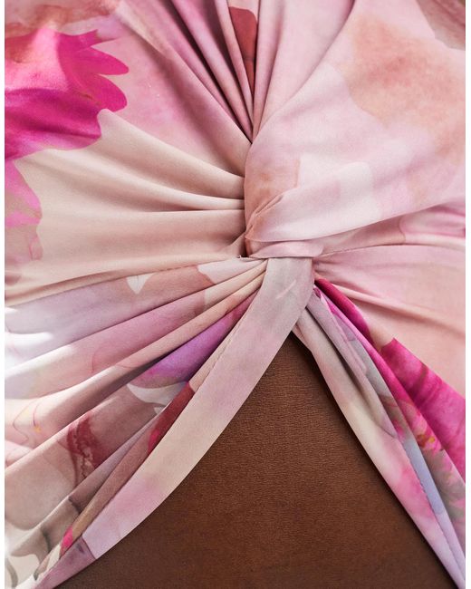 True Violet True Cut Out Midi Dress in Purple | Lyst