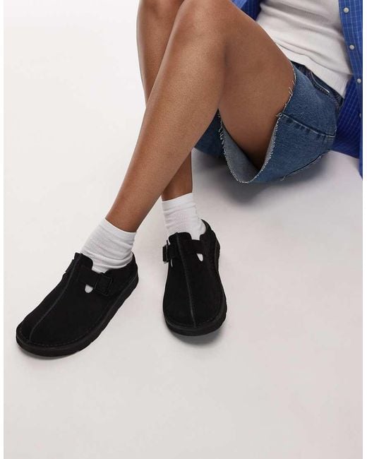 Clarks Solsbury Mules in Black | Lyst UK