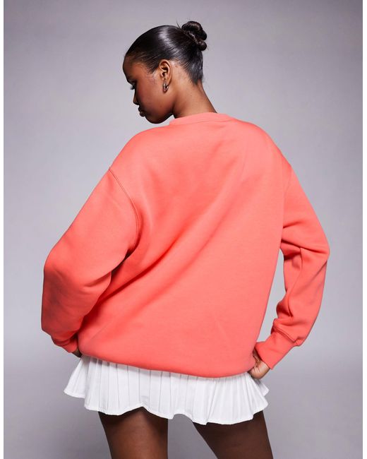 Nike Phoenix Fleece Oversized Sweatshirt in Pink | Lyst
