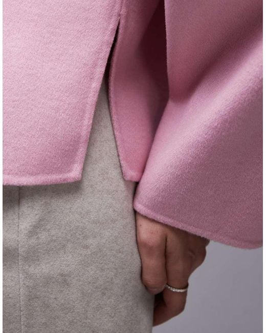 ARKET Light Double Wool Cocoon Top With Long Sleeves in Pink | Lyst UK