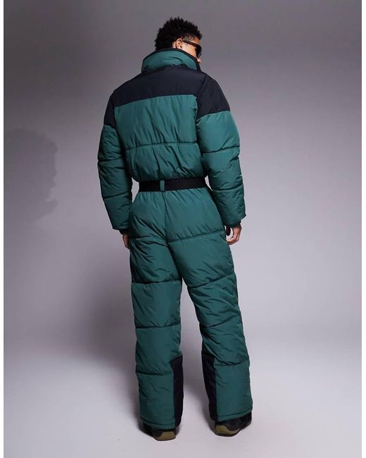ASOS 4505 Ski & Snow 4505 Ski Water Repellent Insulated Puffer Ski Suit ...