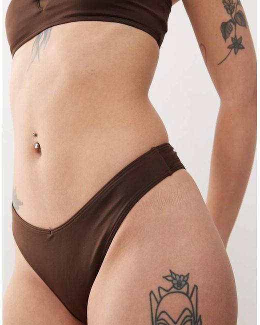 Monki Mix And Match Triangle Bikini Brief in Natural | Lyst UK Monki Mix And Match Triangle Bikini Brief in Natural | Lyst UK
