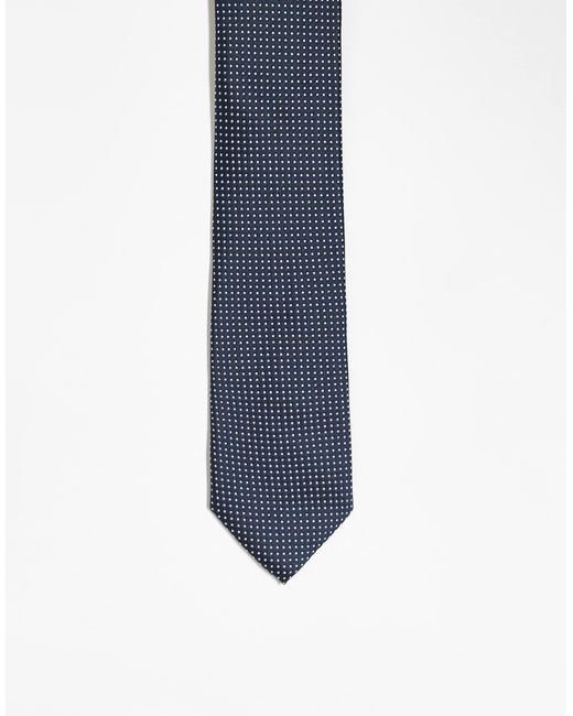 ASOS Standard Tie With Dot Pattern in Blue for Men | Lyst