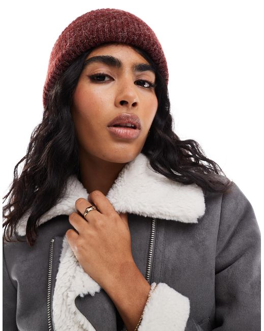 Stradivarius Borg Lined Avaitor Jacket in Gray | Lyst