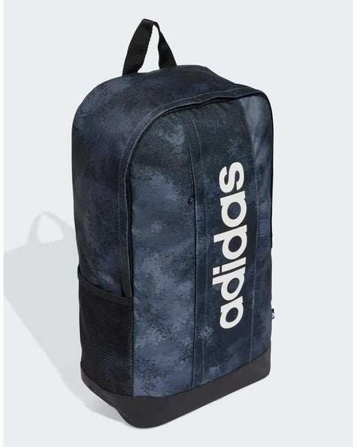 adidas Originals Linear Camo Graphic Backpack in Blue | Lyst UK