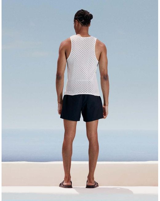 ASOS Muscle Fit High Scoop Vest in White for Men | Lyst UK