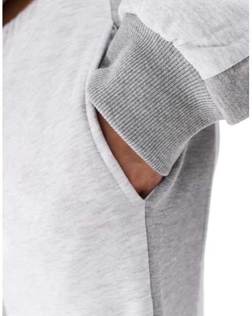 ASOS Wide Leg Sweatpants With Panel Detail in White | Lyst