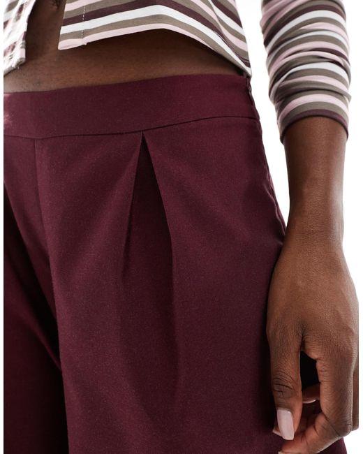 ASOS Tailo Barrel Leg Trouser in Purple | Lyst