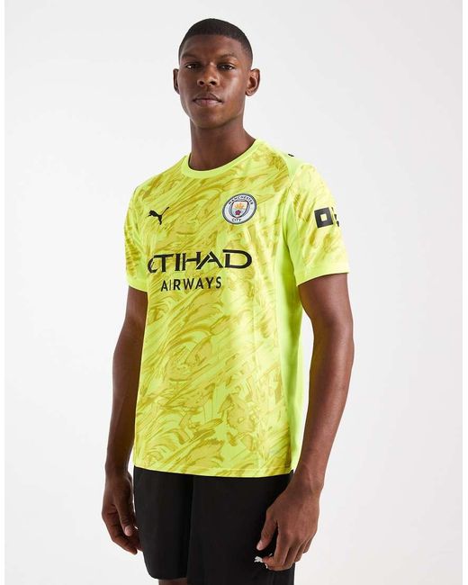 PUMA Manchester City 25/26 Goalkeeper Jersey in Yellow for Men | Lyst UK