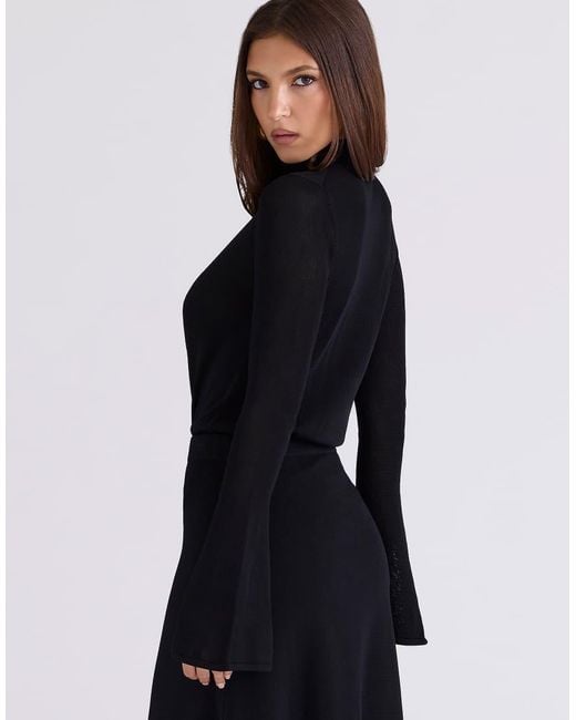 House Of Cb Lois Keyhole Bodysuit in Black | Lyst UK