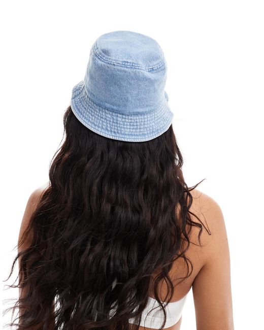 Nike Denim Bucket Hat in Blue | Lyst UK