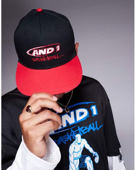AND1 Logo Sports Cap With Contrast Peak in Blue | Lyst UK
