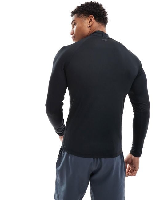ASOS Icon Training Long Sleeve Muscle Fit Base Layer With Mock Neck in ...
