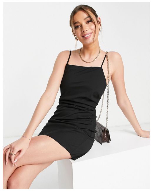 Urban Revivo Synthetic Cami Midi Dress In Black Lyst Australia
