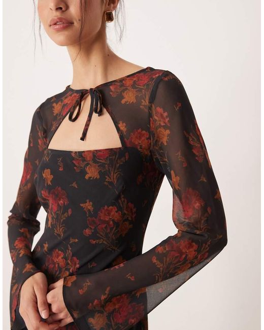 ASOS Long Sleeve Maxi Dress | Lyst UK