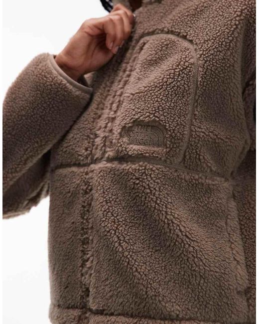 The North Face Extreme Pile Full Zip Borg Fleece Jacket in Brown | Lyst UK