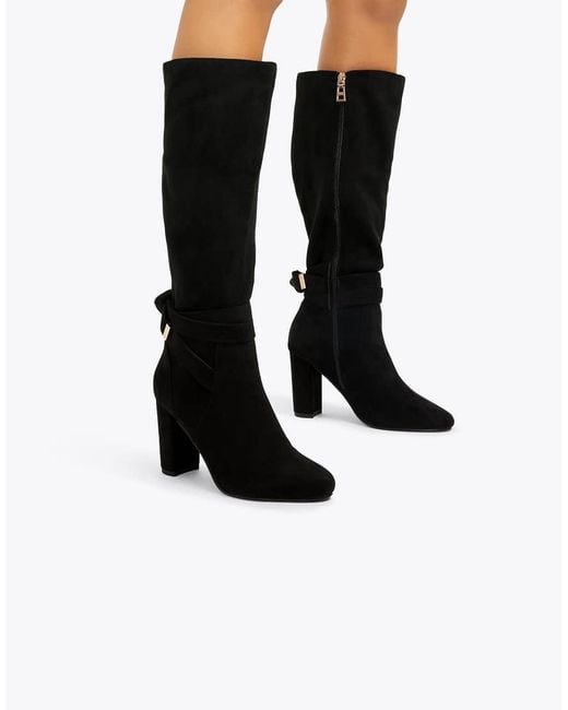 Carvela Kurt Geiger Tempt High Leg Wide Fit Knee Boots in Black | Lyst UK