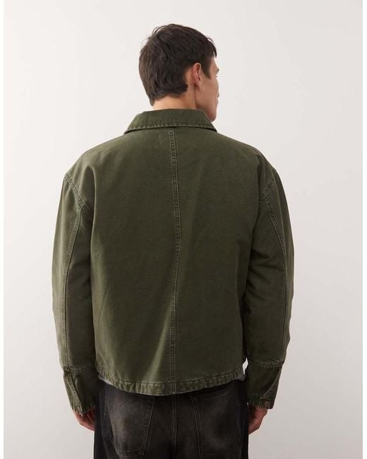 Weekday Utility Jacket in Green for Men | Lyst UK
