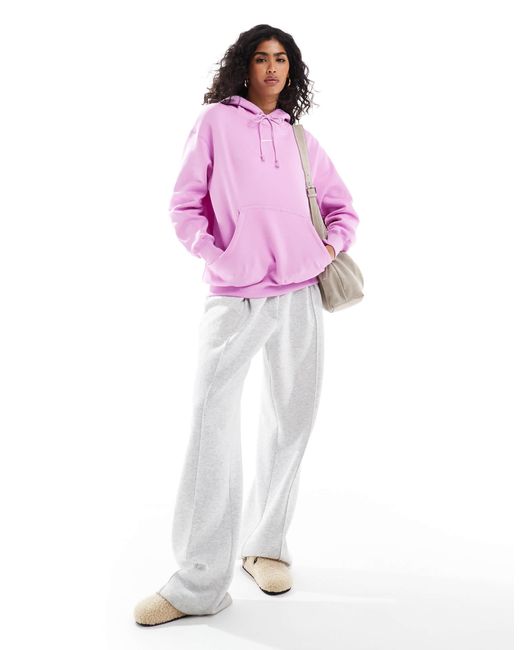 Nike Phoenix Fleece Oversized Hoodie in Pink | Lyst