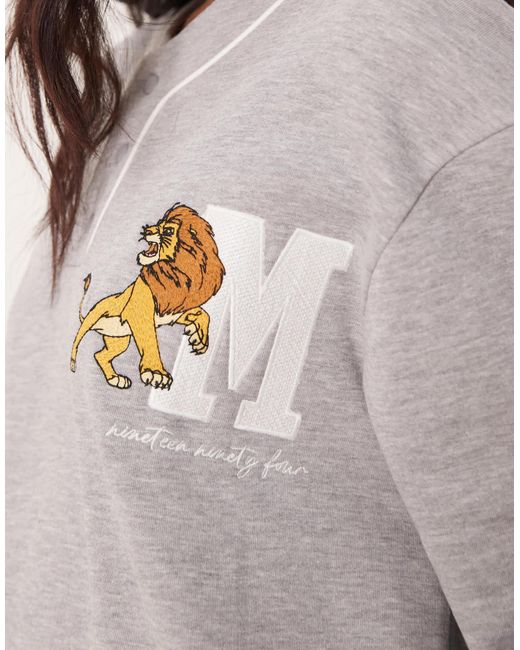 ASOS Disney Unisex Oversized Y Neck Sweatshirt With The Lion King ...