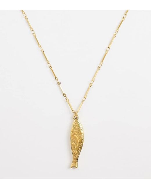ASOS Asos Design Curve Waterproof Stainless Steel Necklace With Fish ...