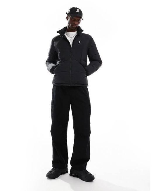 Timberland Small Logo Puffer Jacket in Blue for Men | Lyst UK