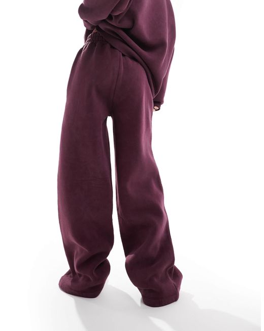 ASOS Cocoon Leg Trackies in Purple | Lyst