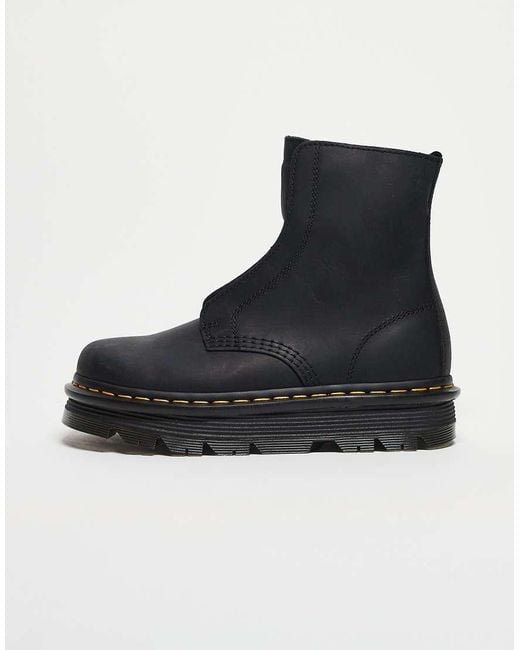 Dr. Martens Zebzag Laceless Boot in Black | Lyst UK