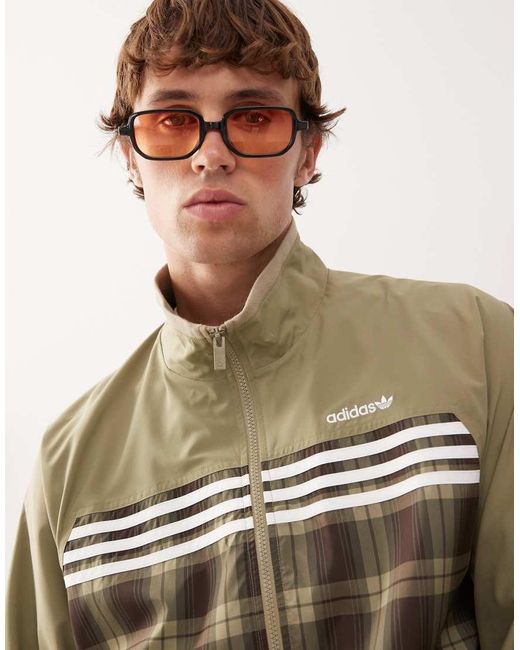 adidas Originals Track Jacket in Natural for Men | Lyst UK