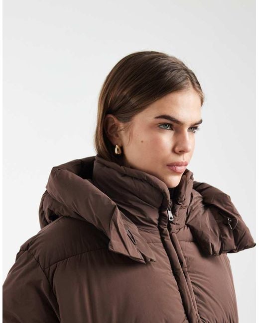 ONLY Hooded Puffer Jacket in Black | Lyst UK