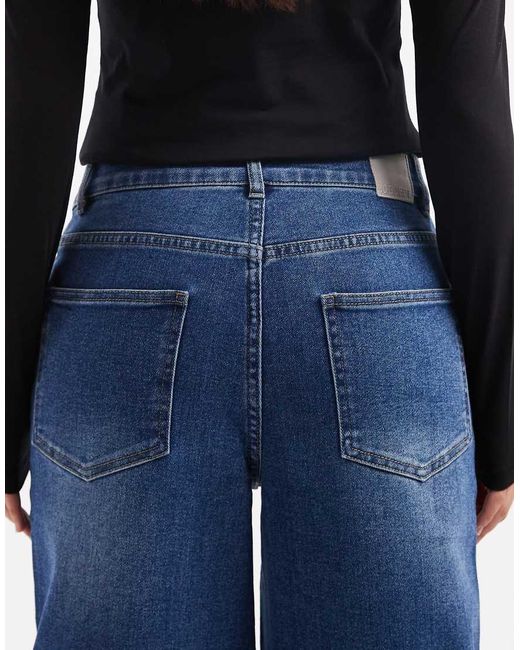 Object Premium Barrel Leg Jeans in Blue | Lyst UK