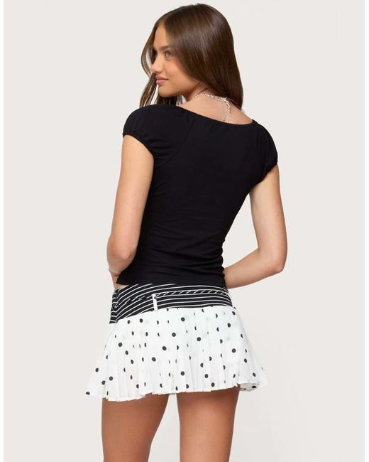 Edikted Oleana Gathered Bust Top in Black | Lyst UK