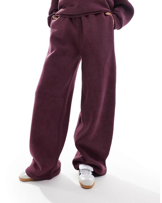 ASOS Cocoon Leg Trackies in Purple | Lyst