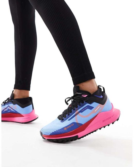 Nike Reactx Pegasus Trail 4 Gore-tex Trainers in Blue | Lyst UK