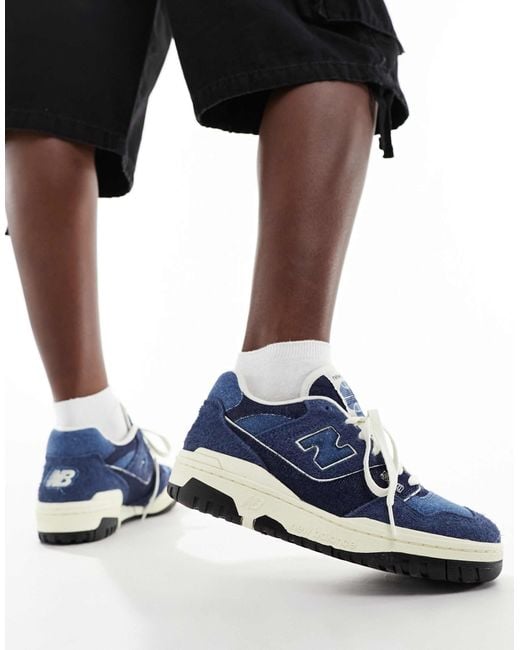 New Balance 550 Rubber Sole Sneakers in Black | Lyst