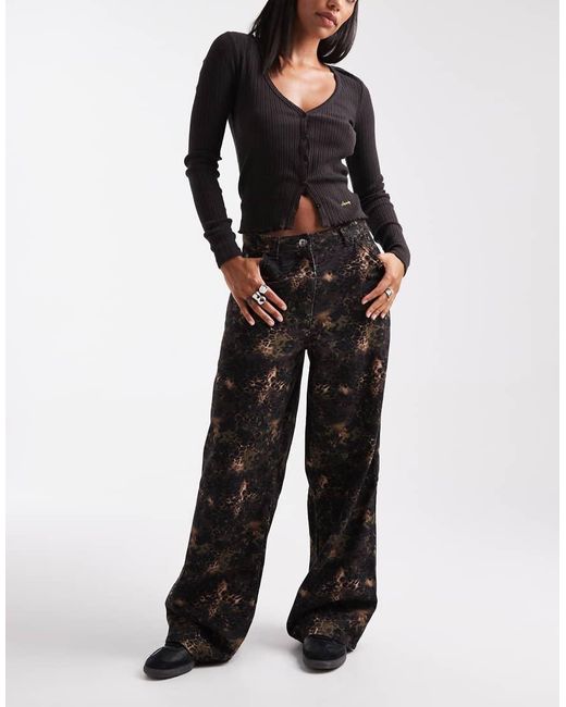 Collusion X002 baggy Jeans in Black | Lyst UK