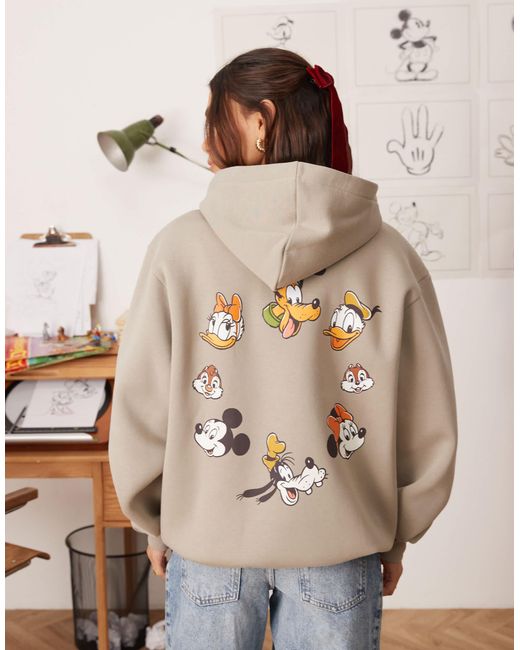 ASOS Disney Unisex Oversized Hoodie With Mickey And Friends Graphics in ...