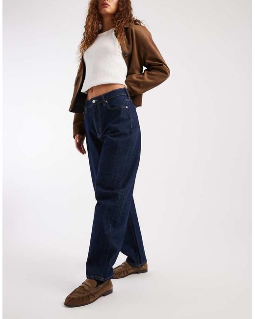 Tommy Hilfiger Jeanie Barrel Jeans in Blue | Lyst UK