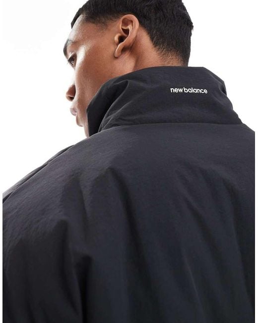 New Balance All Day Puffer Jacket in Black for Men | Lyst UK