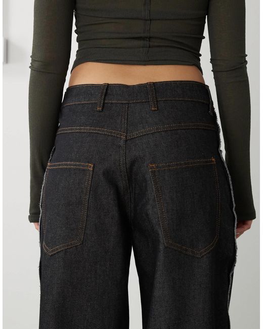 Collusion X002 baggy Jeans With Camo Pockets in Gray | Lyst