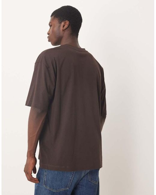 ASOS Essentials Oversized Crew Neck T-Shirt in Grey for Men | Lyst UK