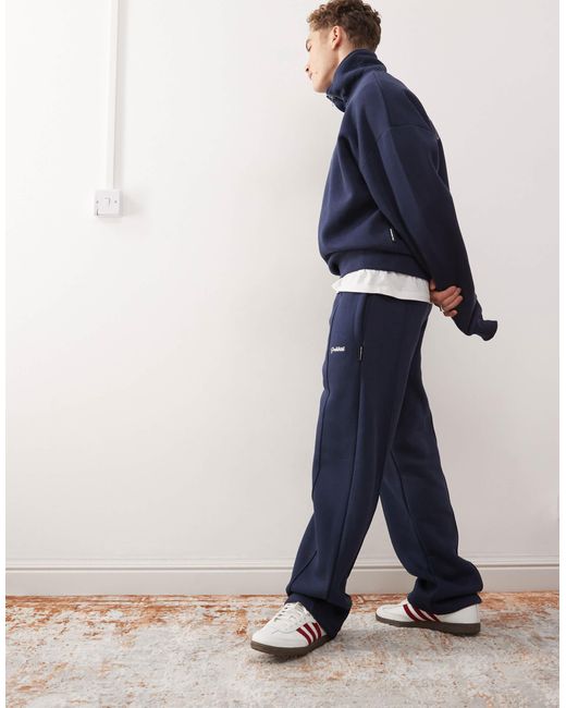 Prohibited Logo Straight Leg jogger Co-ord in Blue for Men | Lyst