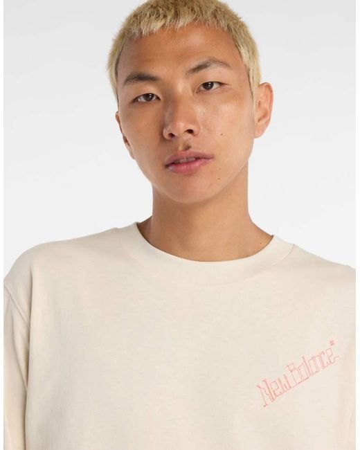 New Balance Athletics Runners Map Long Sleeve in Natural for Men | Lyst UK