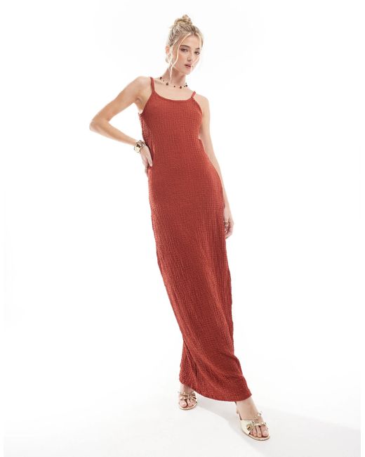 ONLY Textured Maxi Cami Dress | Lyst